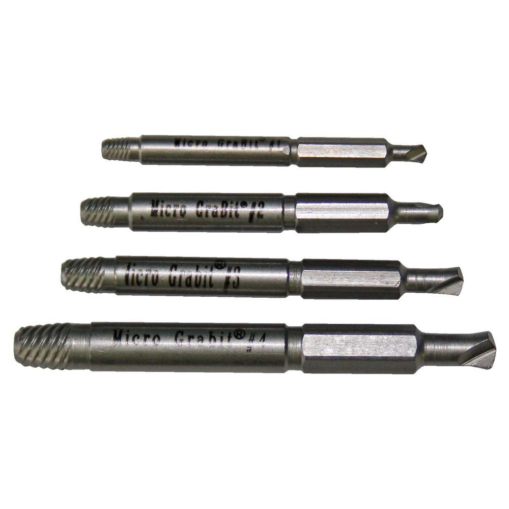 Alden 4507P Grabit® Micro Broken Bolt Extractor 4 Piece Kit | Bolt and ...